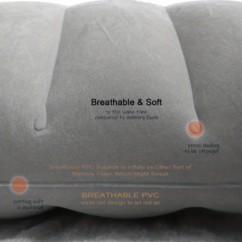 1 Portable Inflatable Leg Pillow Wedge Shaped Pillow Valve - Temu