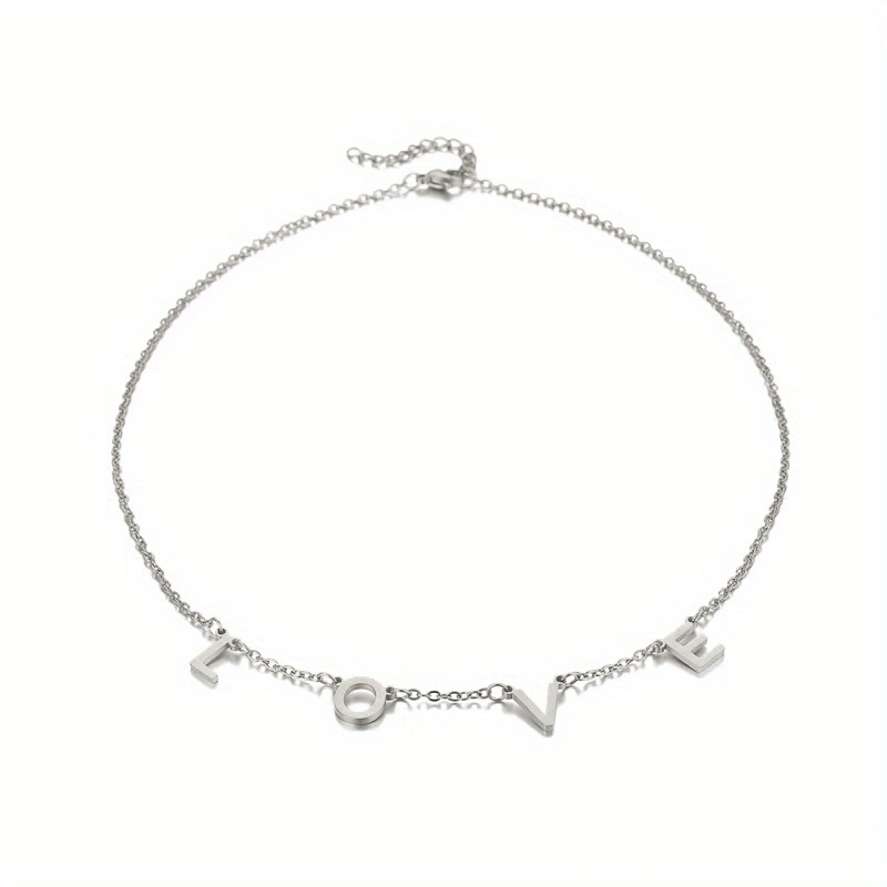 Customized Stainless Steel Name English Letter Pendant - Temu United ...