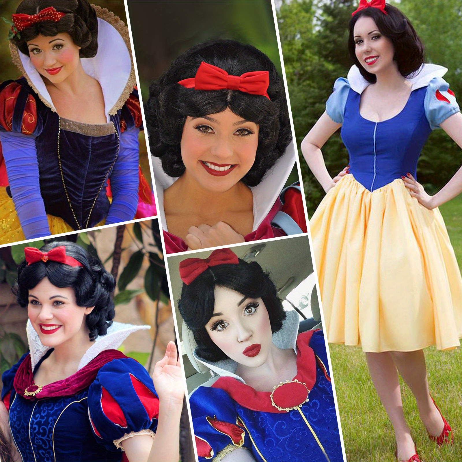 Princess Wig Women's Short Black Pre Curly Cosplay - Temu