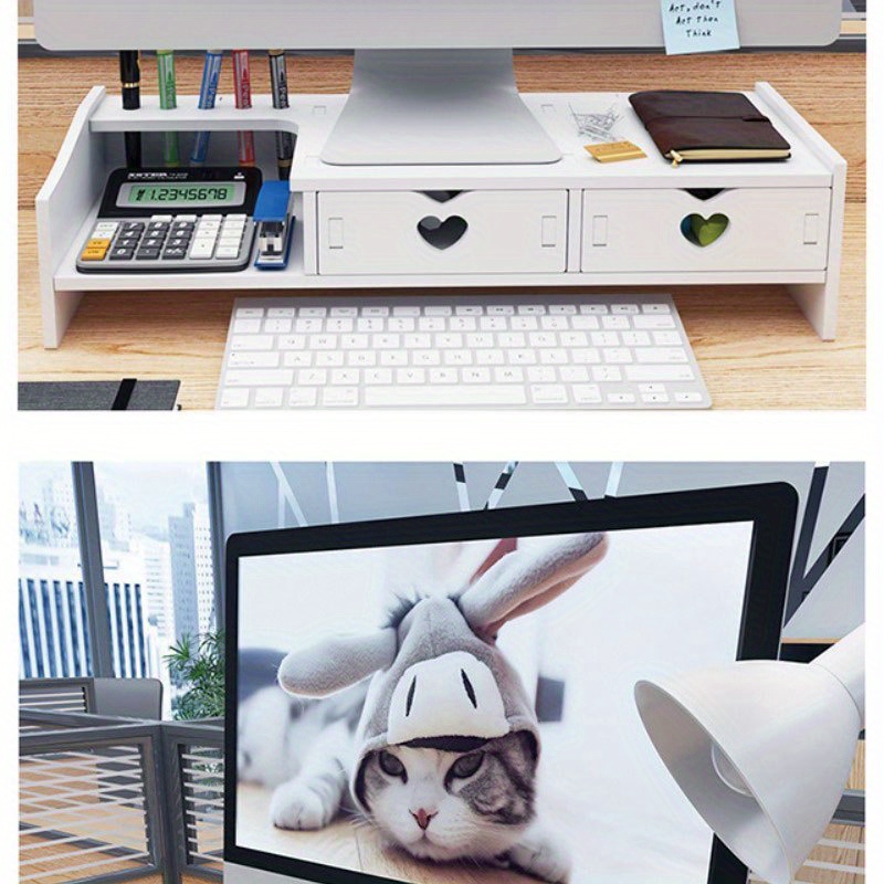 Desktop Computer Bracket + 48 Random Stickers Display Neck - Temu