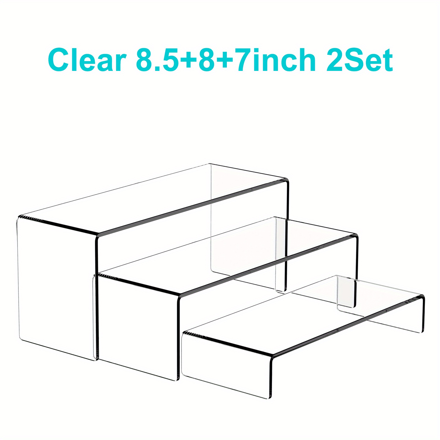 acrylic display risers clear product stand cupcakes holder - Temu ...