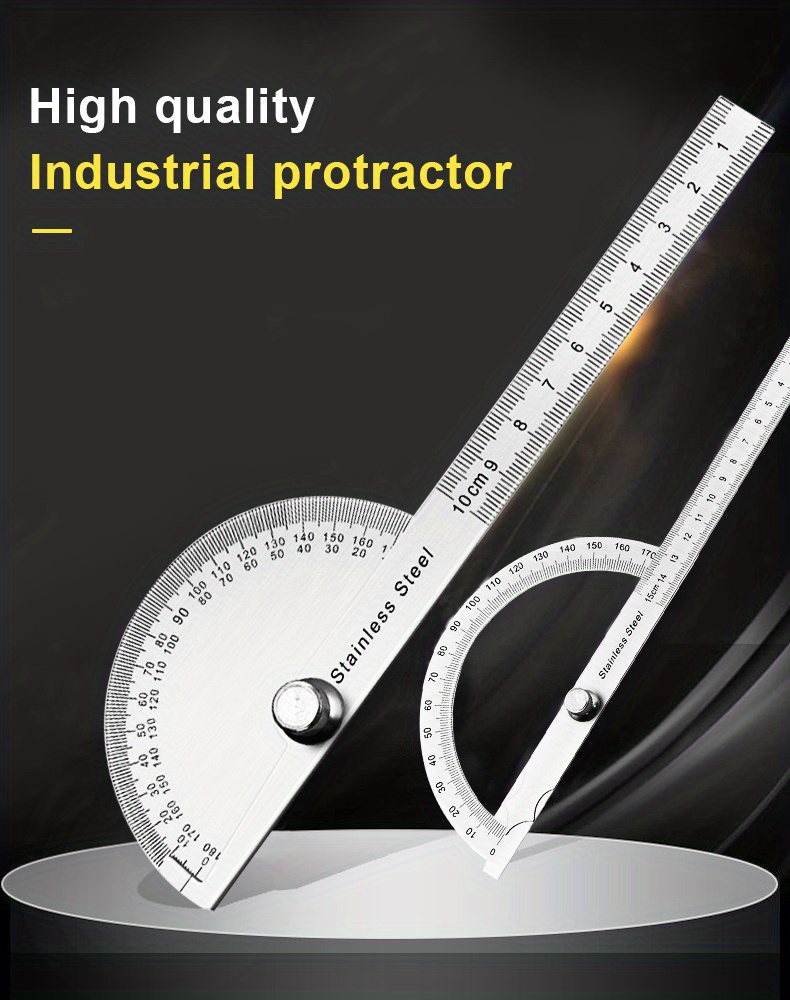 Stainless Steel Angle Ruler Simple Protractor Measuring - Temu United