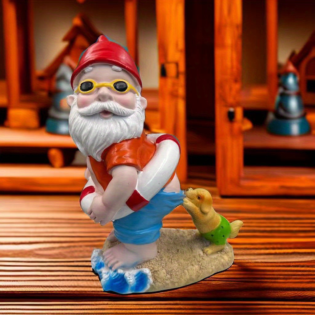 Christmas Swimming Ring Dwarf Ornament Decor Personality - Temu United ...