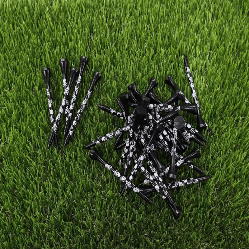 Creative Golf Tees Skull Pattern Bamboo Golf Ball Holders - Temu Australia