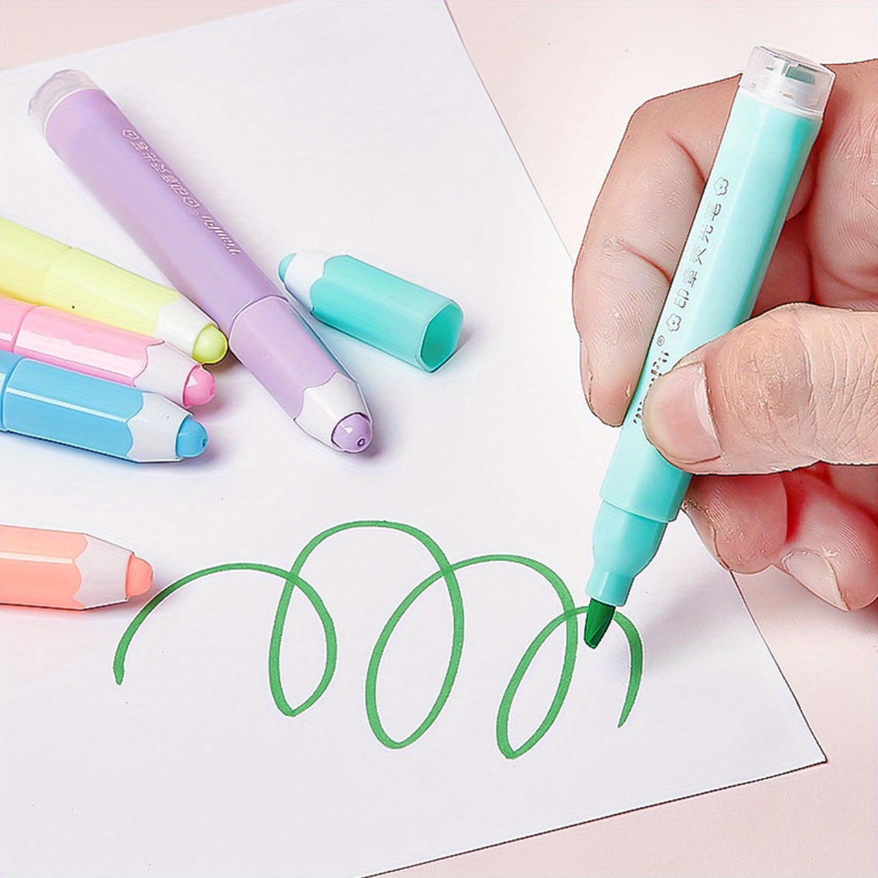 Six Color Stamp Highlighters: Add School Supplies - Temu Ireland