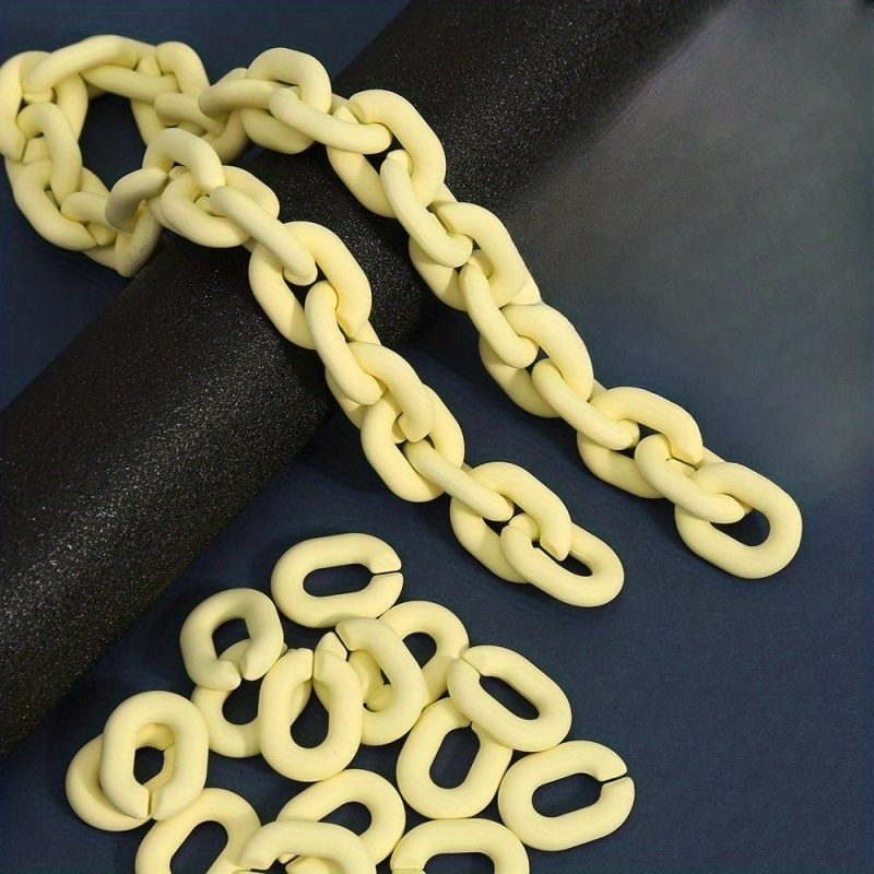 Rubber Feel Paint Chain Buckle U shaped Open Ring Diy - Temu United Kingdom