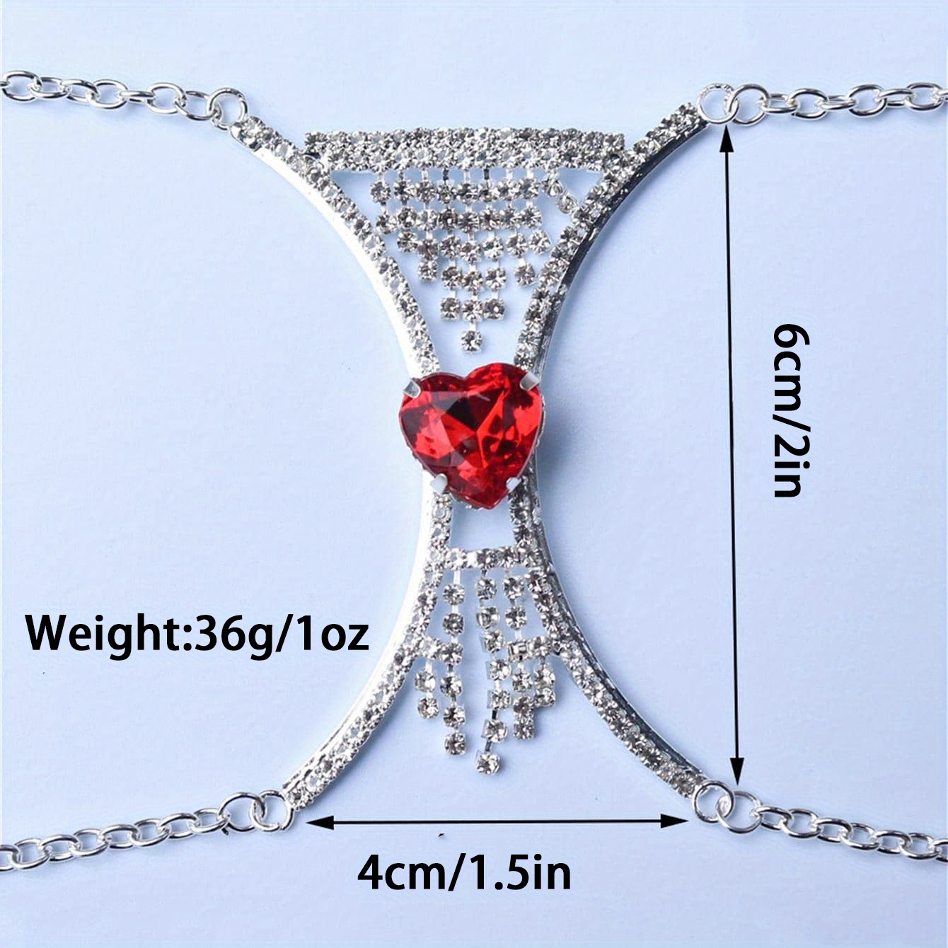 Luxury Hollow Bra Chest Chain Inlaid Shiny Rhinestone Body - Temu