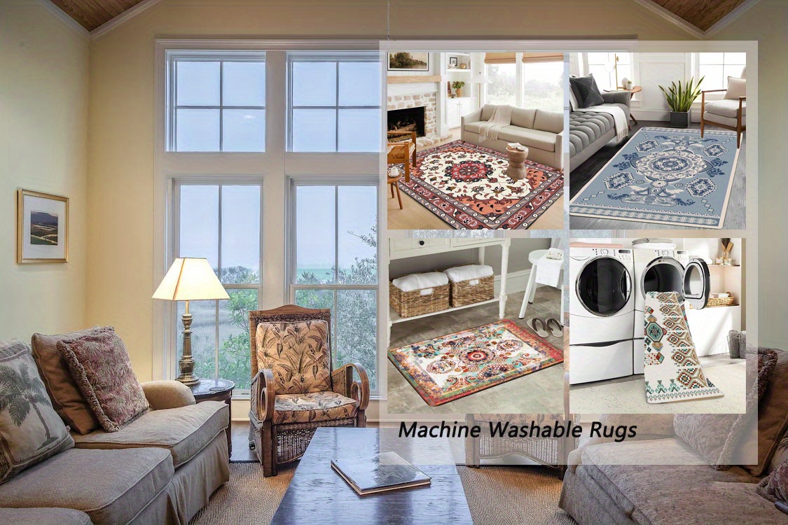 Modern Abstract Area Rug Navy khaki Cashmere Rug Non - Temu Ireland