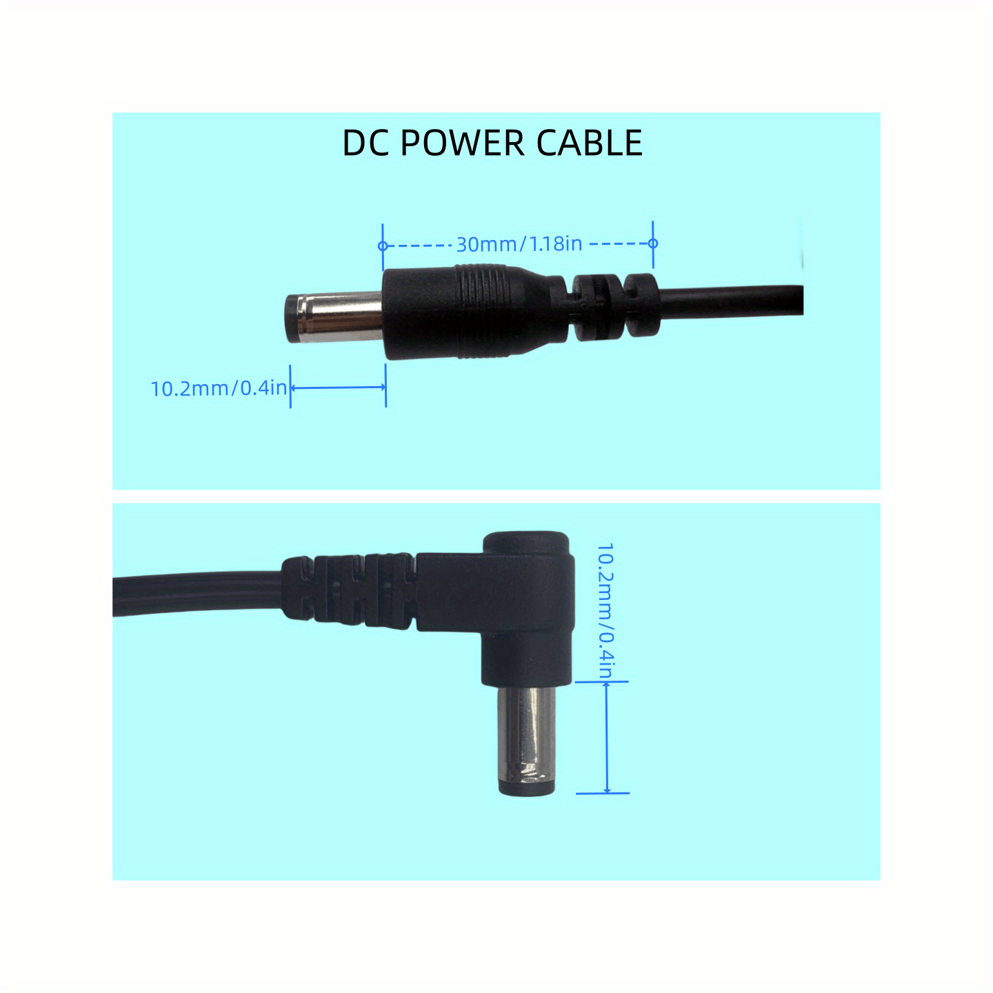 Male Male 90 degree Right Angle Power Adapter Cable Cord - Temu Australia