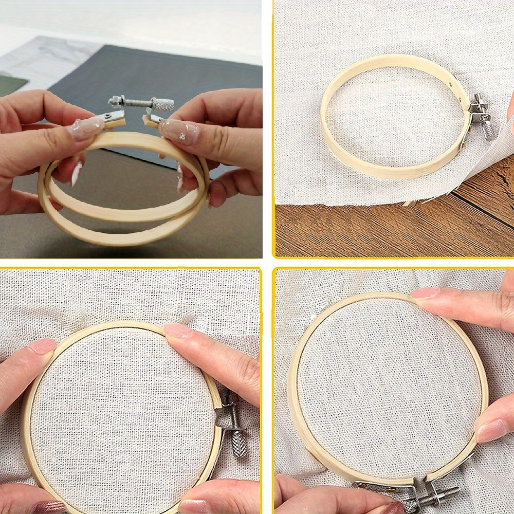 embroidery bamboo stretch kit sewing handmade diy ribbon - Temu Australia