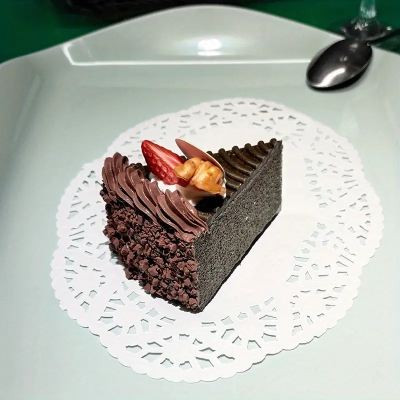 8pcs 시뮬레이션 캔디 컬러 삼각형 케이크 시뮬레이션 퐁당 과일 케이크 빨간색 녹색 커피 노란색 과일 케이 Temu