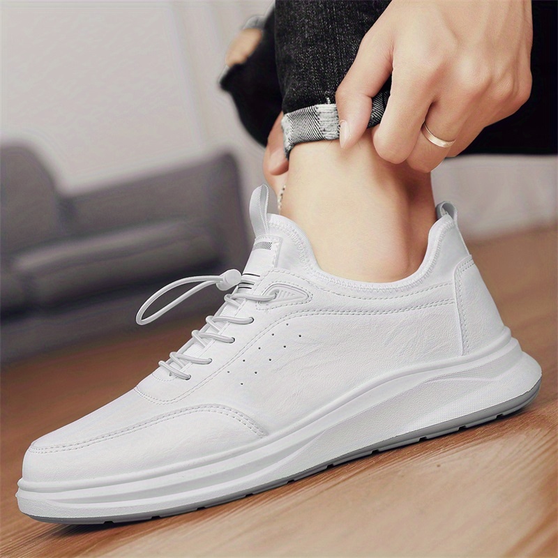 Men's No Tie Sneakers - Easily Wiped Clean Casual Walking Shoes ...