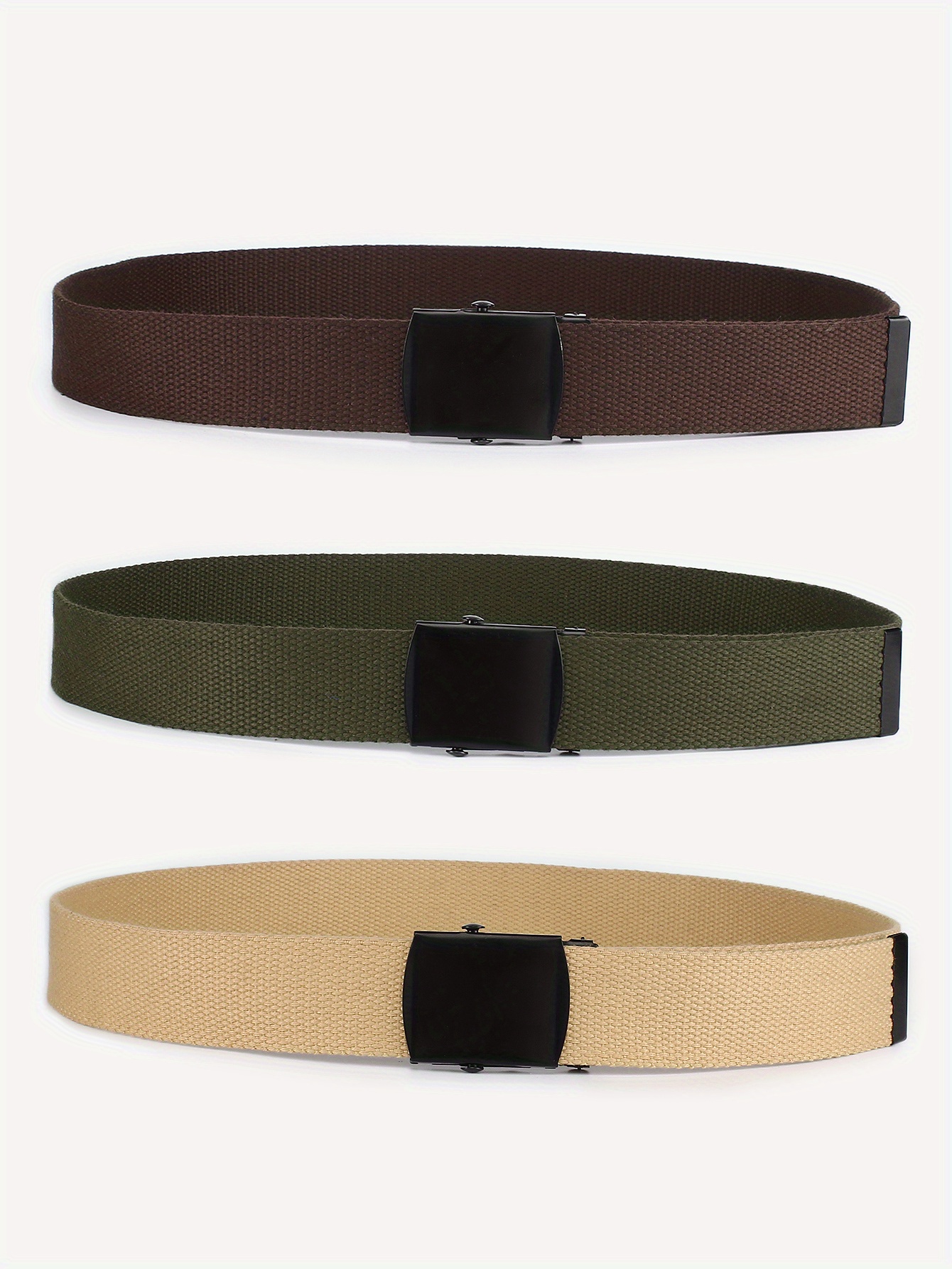 Men's Casual Buckle Belt Casual Canvas Belt Suitable For - Temu Australia