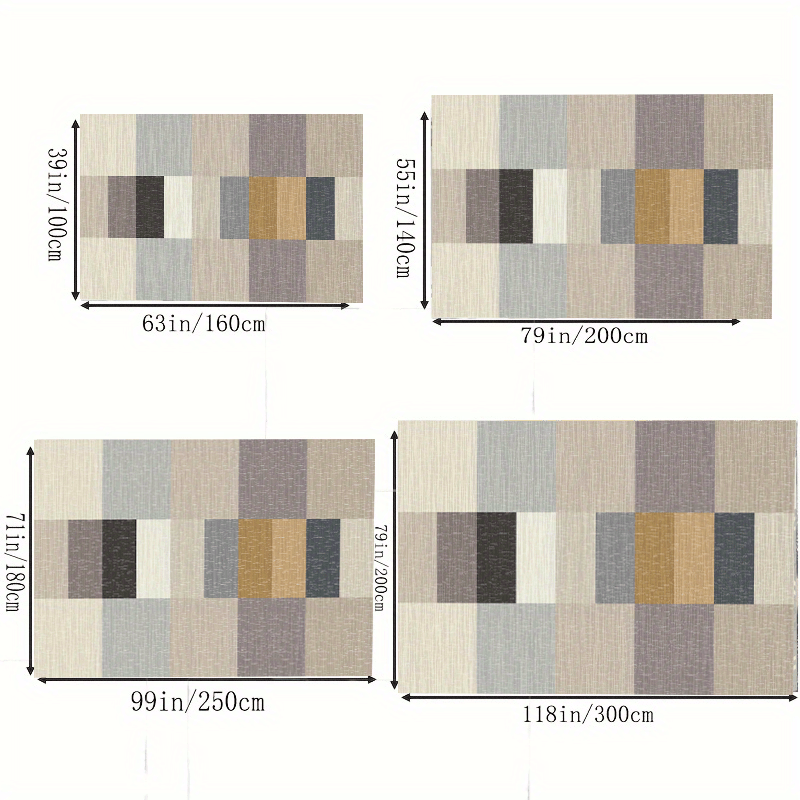 Indoor Large Area Rug Checkered Geometric - Temu Australia