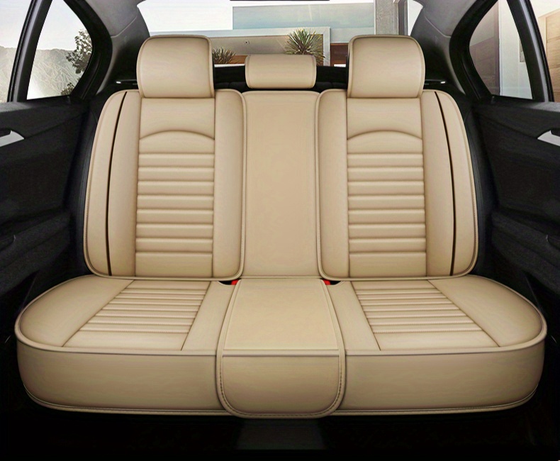 5 lugares Capa de assento de carro All inclusive Couro PU - Temu