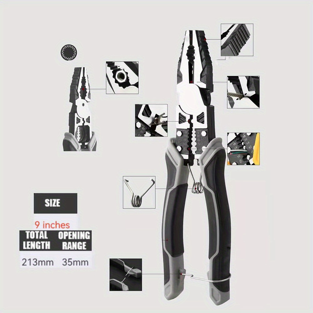 Multifunctional Universal Diagonal Pliers Needle Nose Pliers - Temu