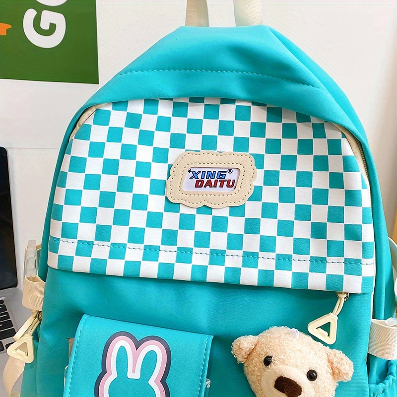 New School Student Backpack, Cute Large Capacity Shoulder Backpack ...