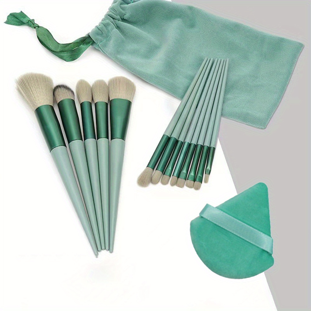 Makeup Brushes Set Makeup Puff season Greenery Makeup Tool - Temu Canada