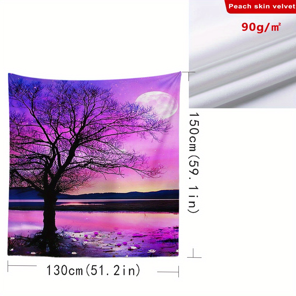 Blacklight Tapestry Purple Sky Sunset Hanging Tapestry - Temu New Zealand
