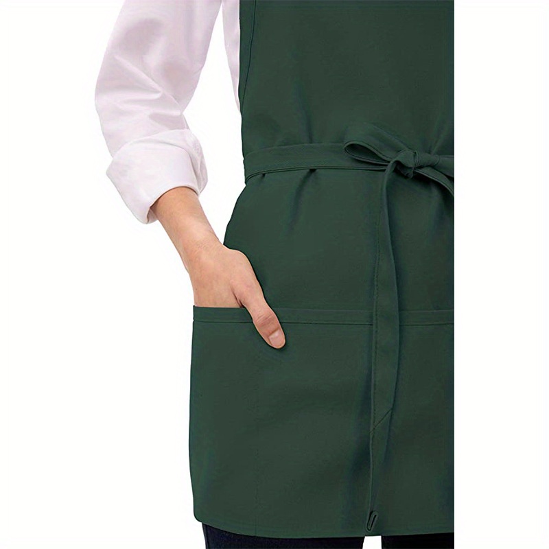 Gardening Apron Hanging Neck Apron Cotton Workwear Cafe Bar - Temu ...