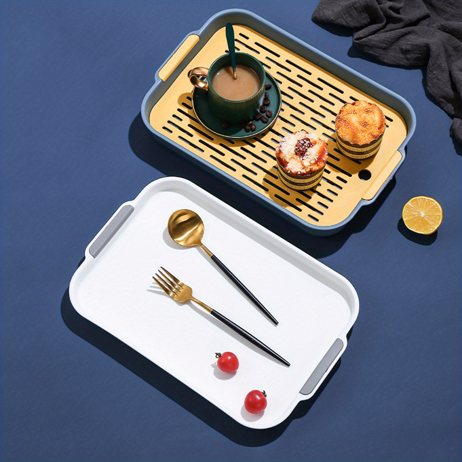 kitchen double layer plastic tray household commercial large - Temu New ...