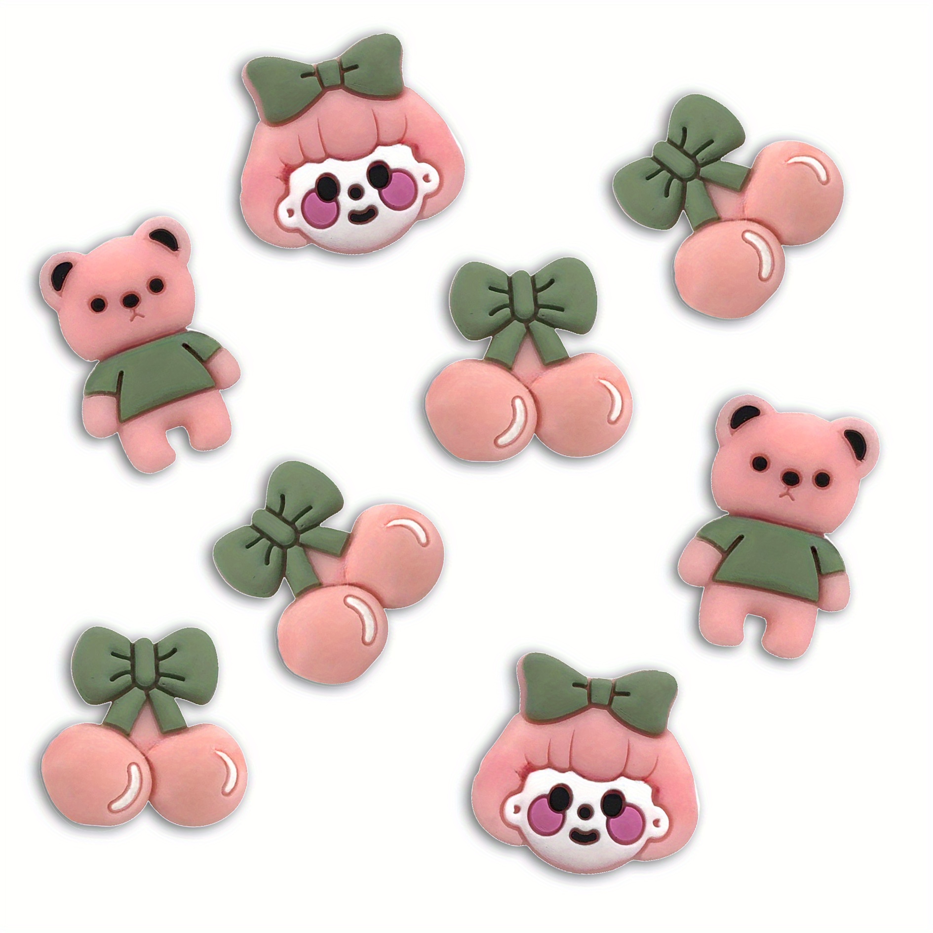 Cute Cherry Pink Girl Series Cartoon Shoes Charms - Temu United Kingdom