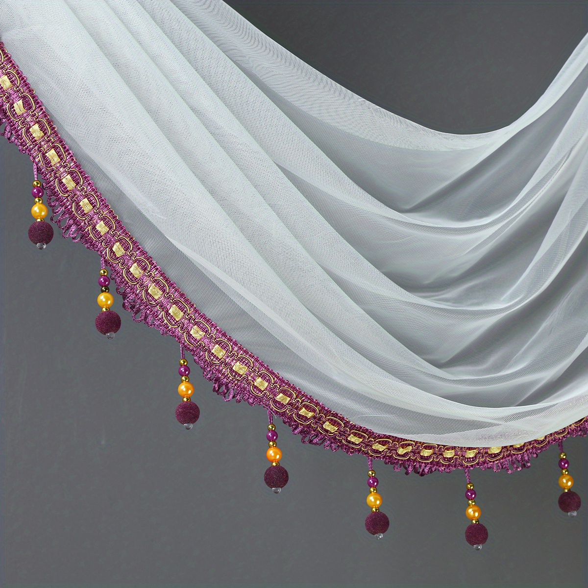 Translucent White Short Valance Curtain Head Simple Small - Temu United ...