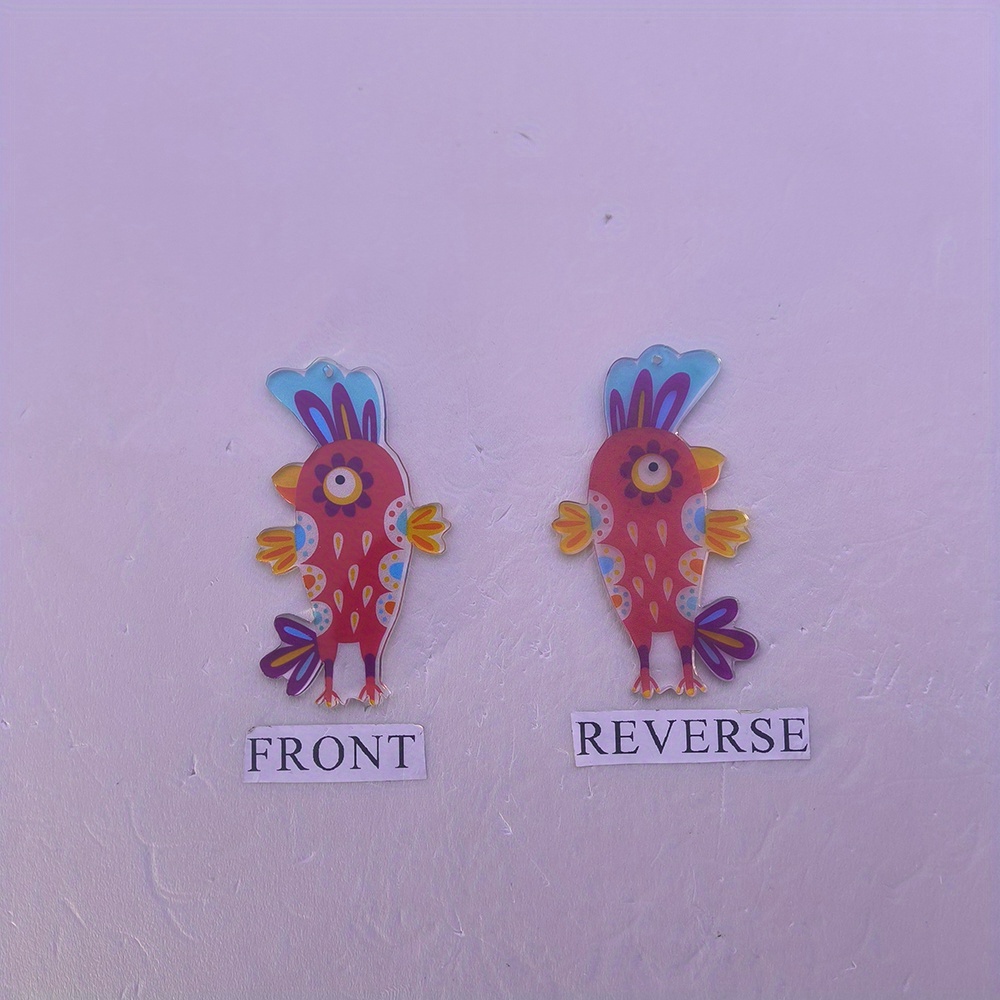 Acrylic Stained Glass Art Pendant Cute Brazilian Mexican - Temu United ...