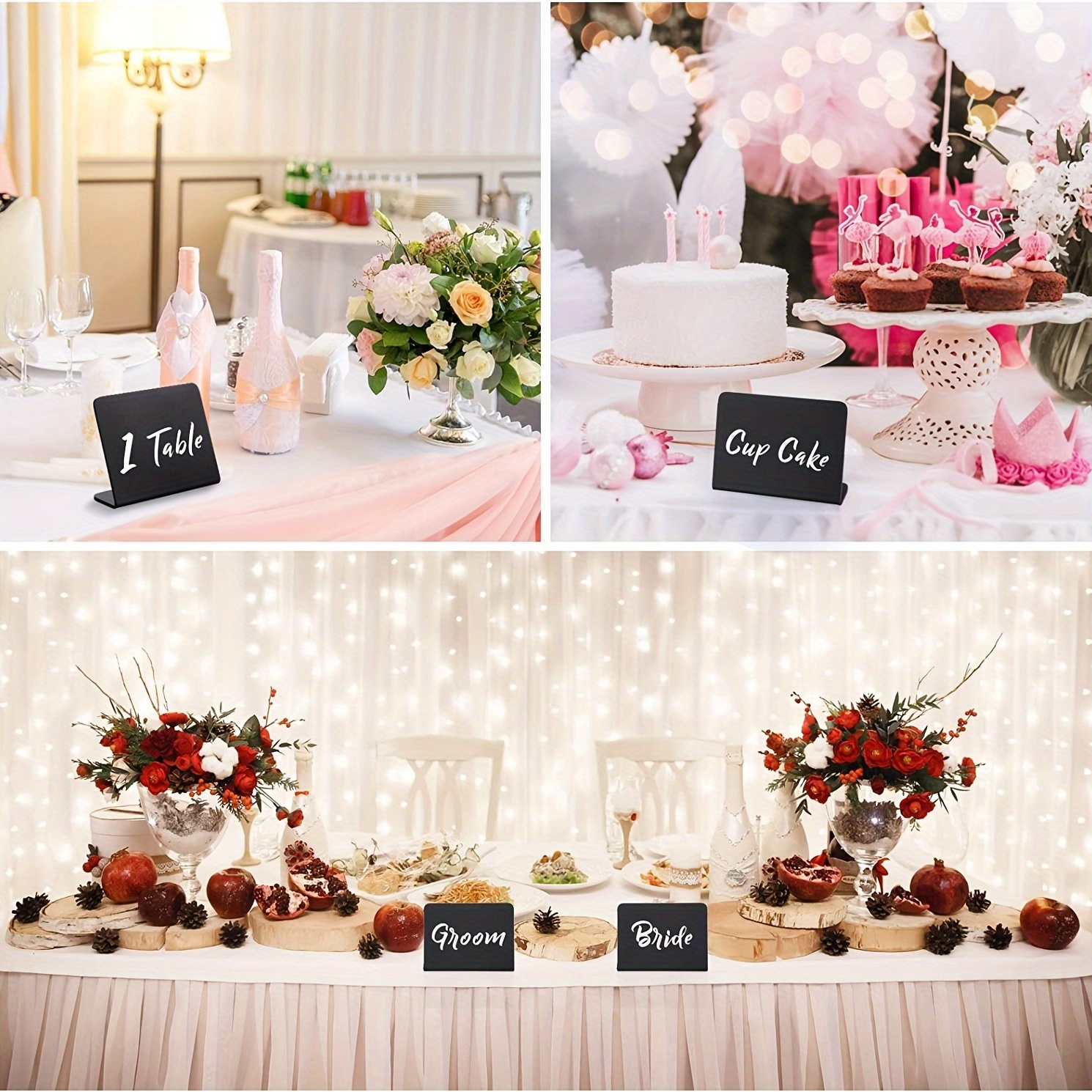 Mini Chalkboard Food Signs Small Chalkboard Food Signs Party - Temu