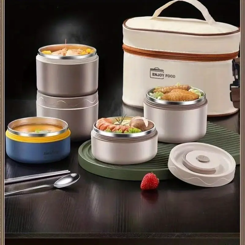 Bento Boxes Stainless Steel Insulated Lunch Box Long Term Temu