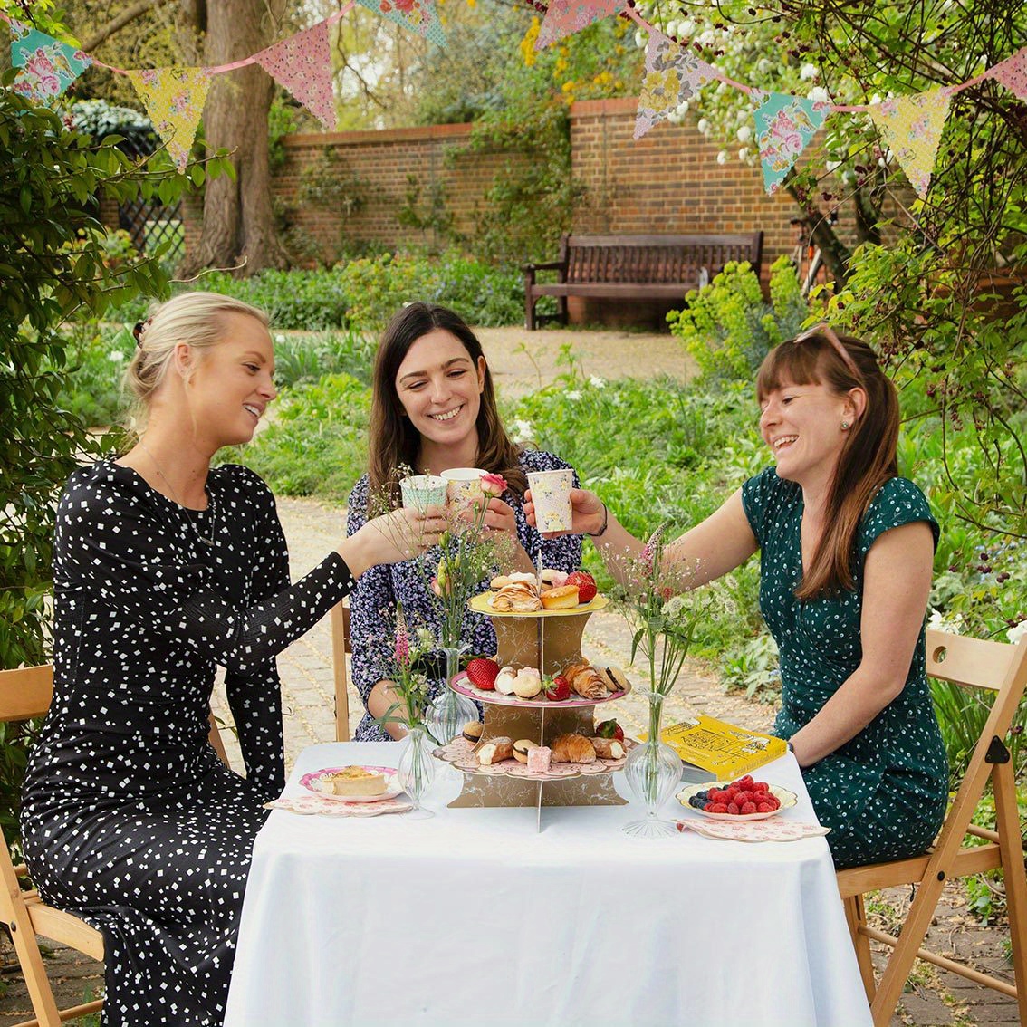 4 tier cupcake stand reusable pink cardboard cupcake dessert - Temu ...