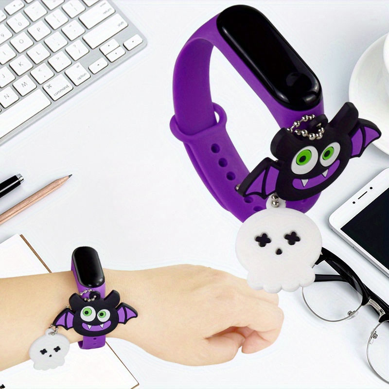 Cute Halloween Led Watch For Men Rubber Wristband Watch Gift For Lovers ...