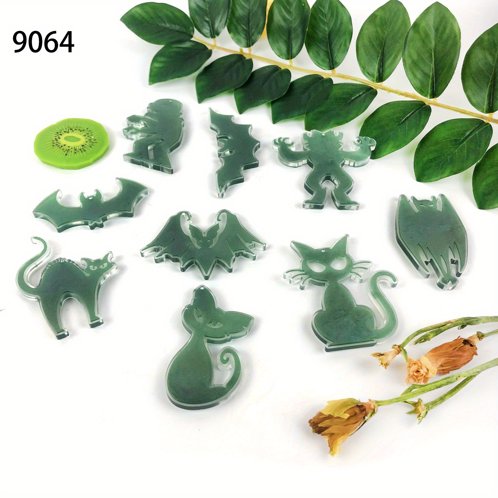 Halloween Series Bat Zombie Cat Set Silicone Keychain - Temu Australia