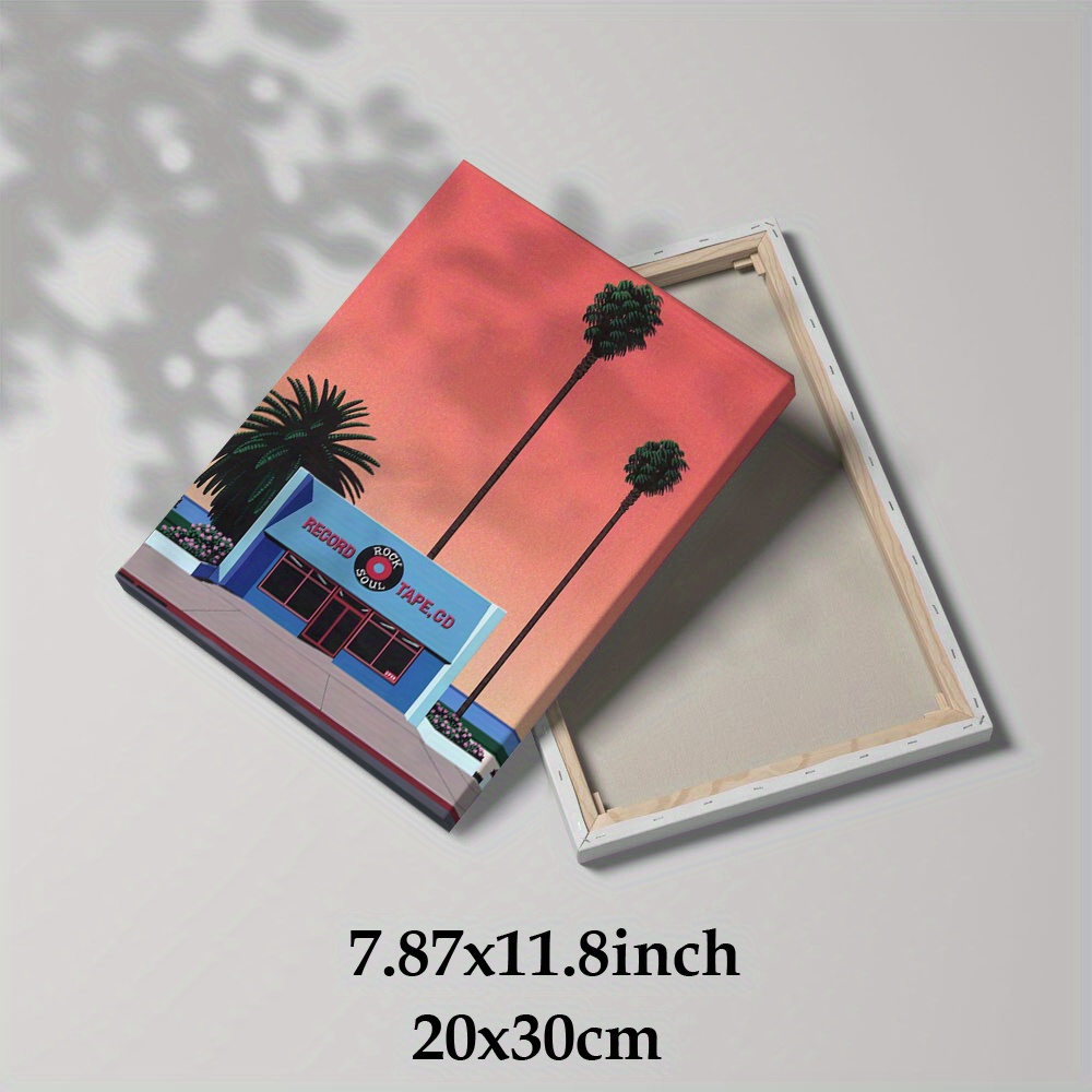 hawaiian seaside canvas sunset seaside palm tree - Temu Australia