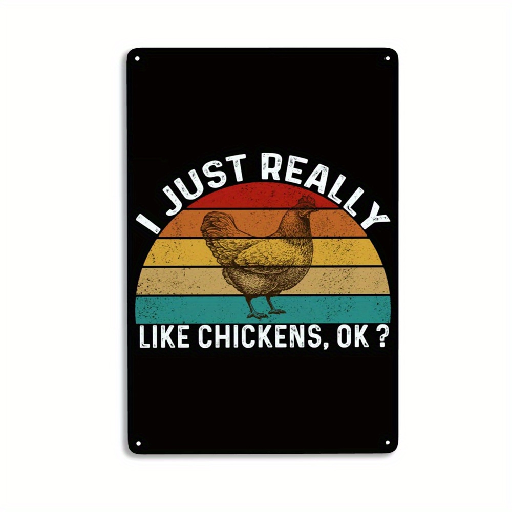 chicken butt funny metal tin sign garden home wall - {region_name}