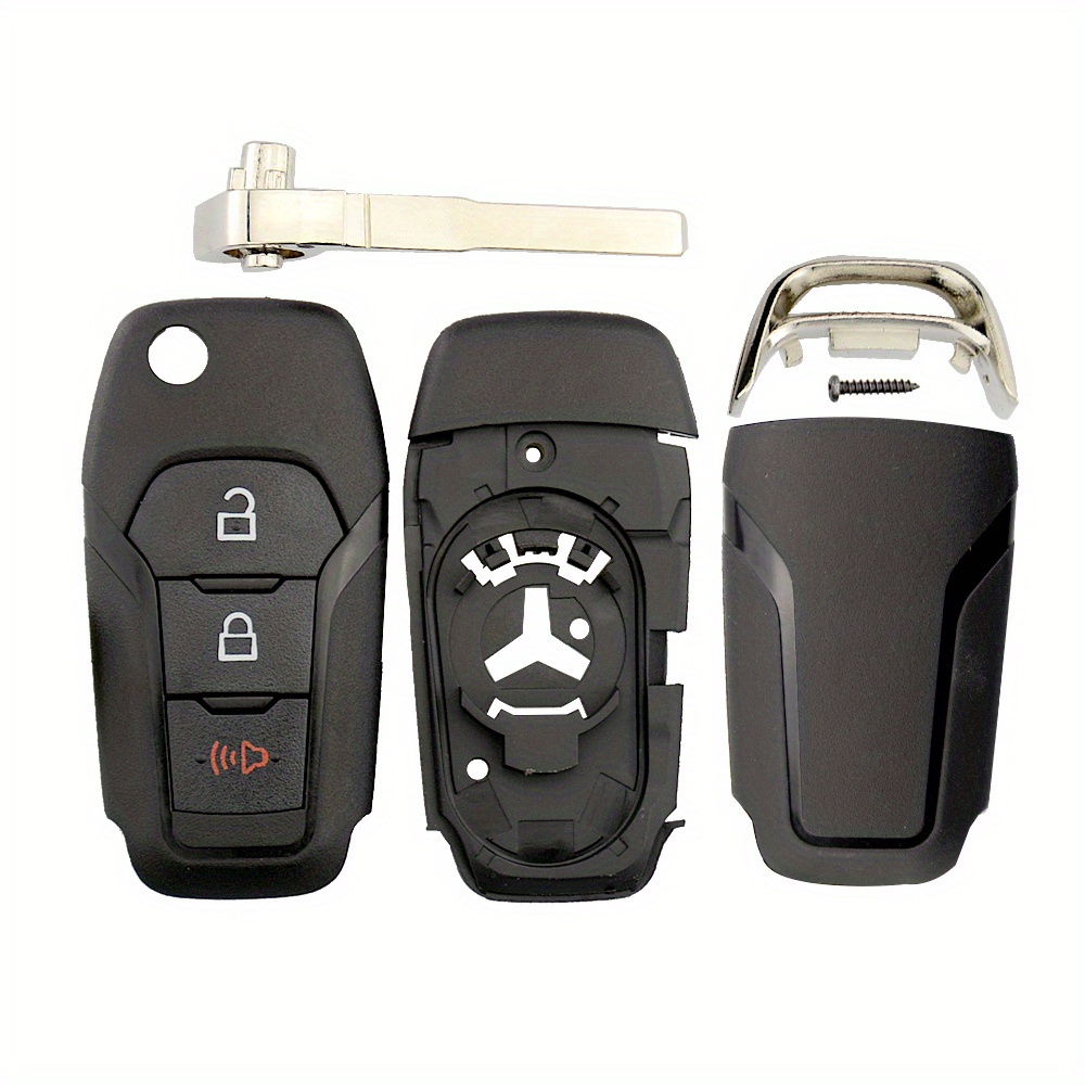 Okeytech 2/3/4 Buttons Flip Folding Car Key Shell Case Ford - Temu New ...