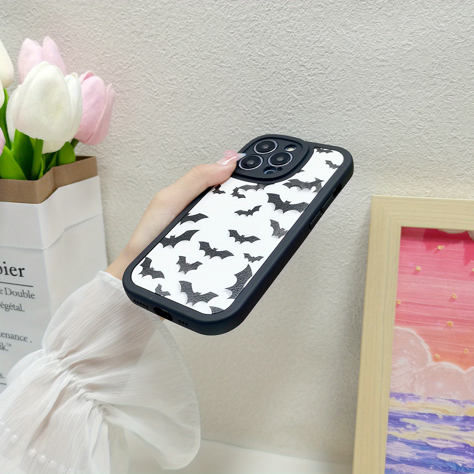 Halloween Series Cartoon Bat Pattern Painted Phone Case: - Temu United ...