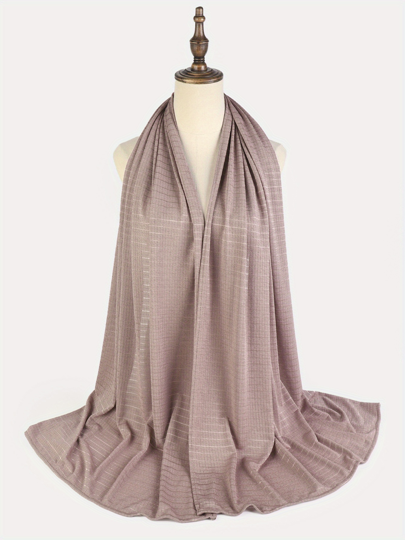 Elegant Horizontal Striped Scarf Women's Stylish Warm - Temu New Zealand