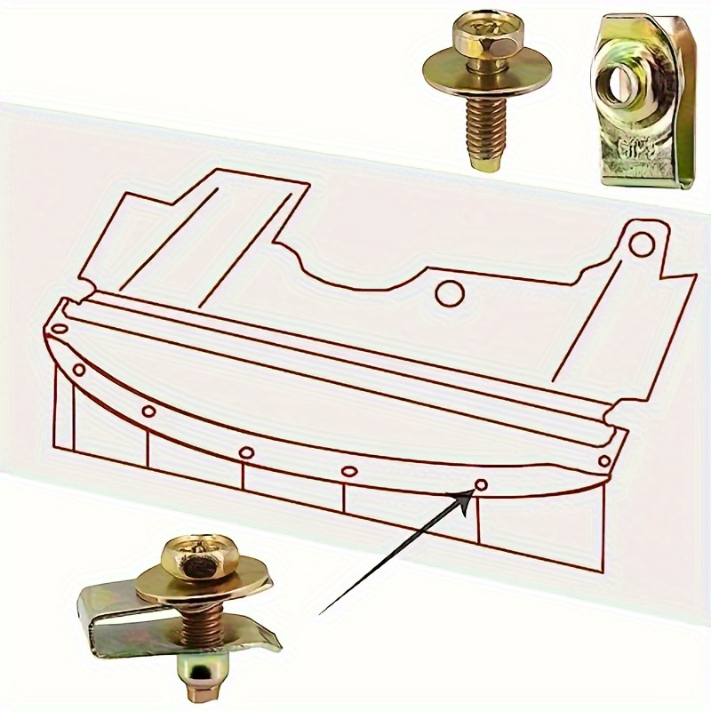 Easy install Hex Washer U nut Clamp Set Durable Metal - Temu United Kingdom