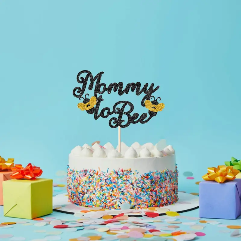 Mommy Bee Sign Cake Topper Pregnancy Bumble Bee Temu