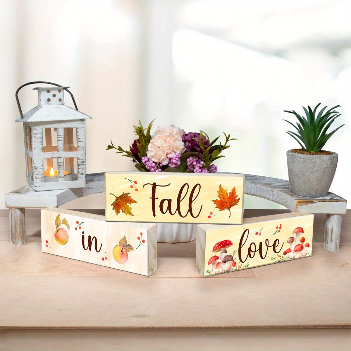 Fall Farmhouse Dining Table Centerpieces Set Maple Leaf - Temu Australia