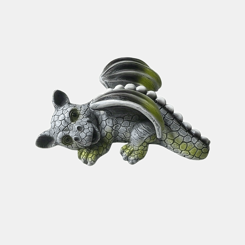 Fantasy Dragon Figurine – Resin Mutant Flying Dragon Statue - Temu ...