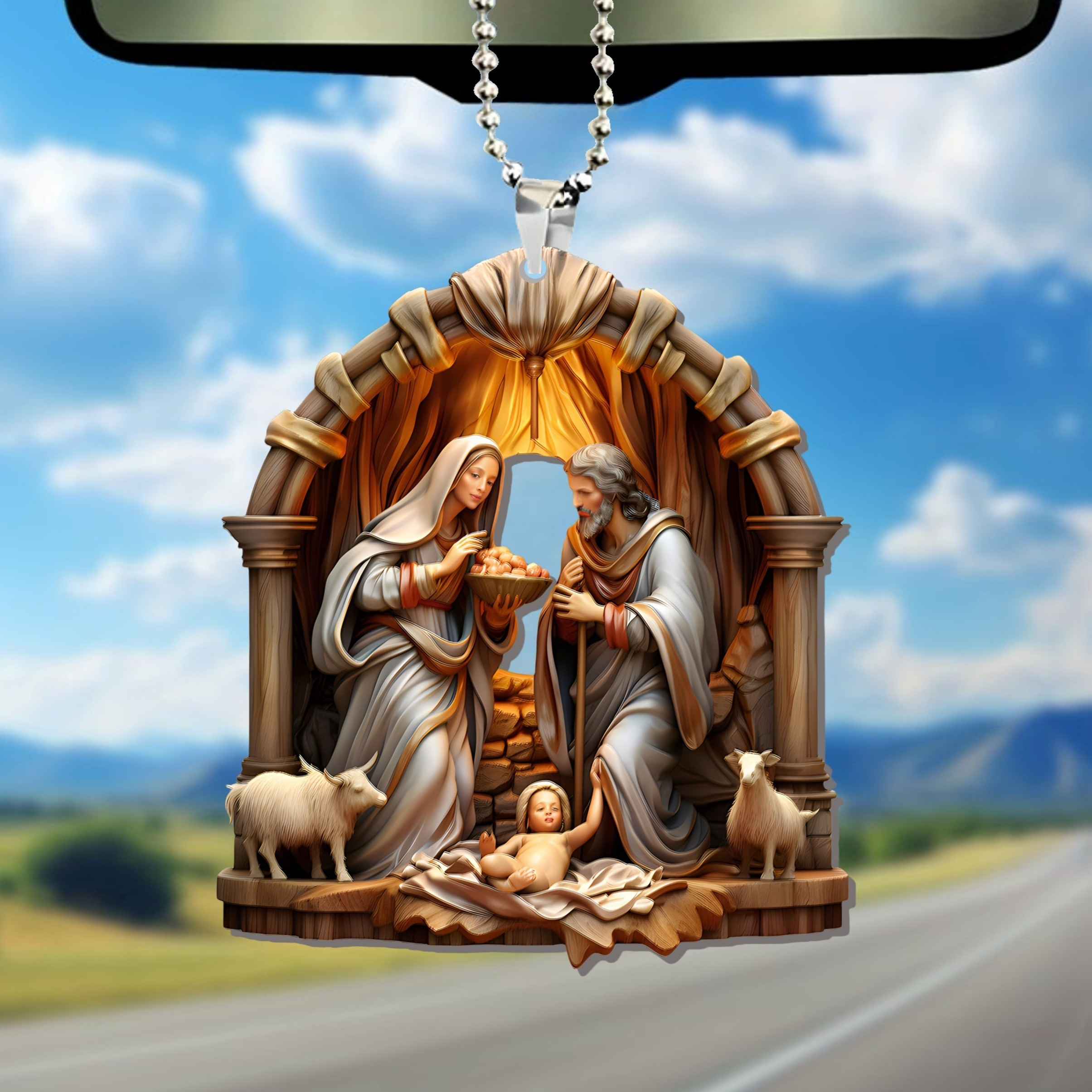 Ακρυλικά Κρεμαστά Σκηνικά Γέννησης Σετ 1Τμχ/7Τμχ Ανθεκτικά - Temu Cyprus