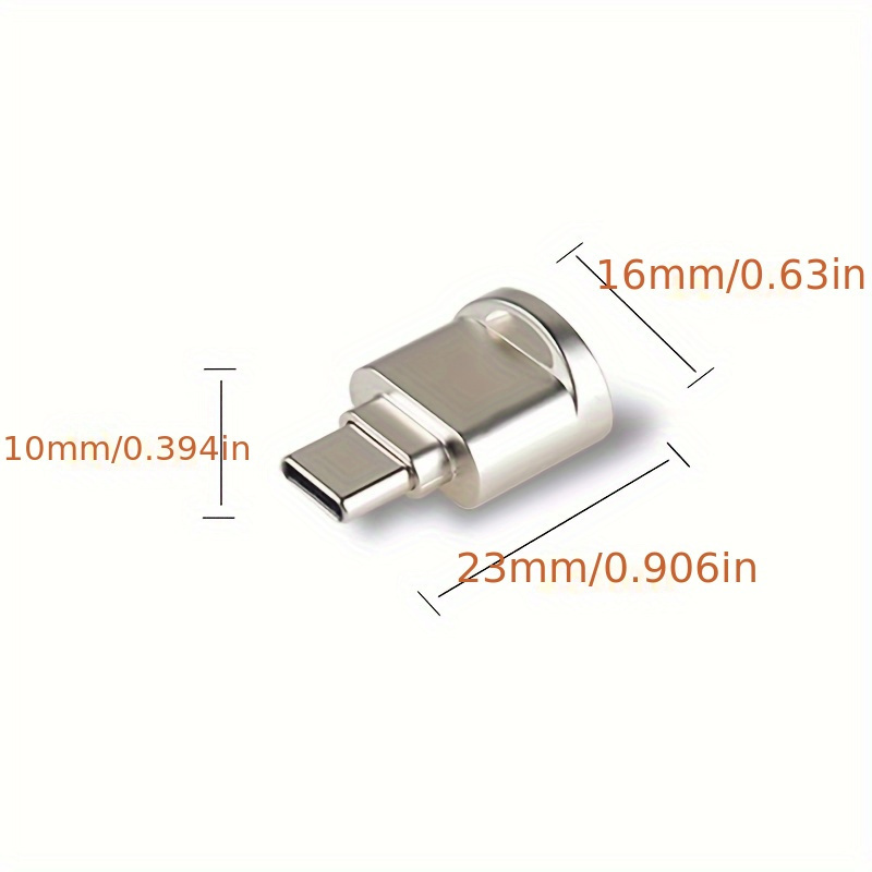 "compact Design" Usb c Card Reader Otg Tf Memory Card Holder - Temu ...