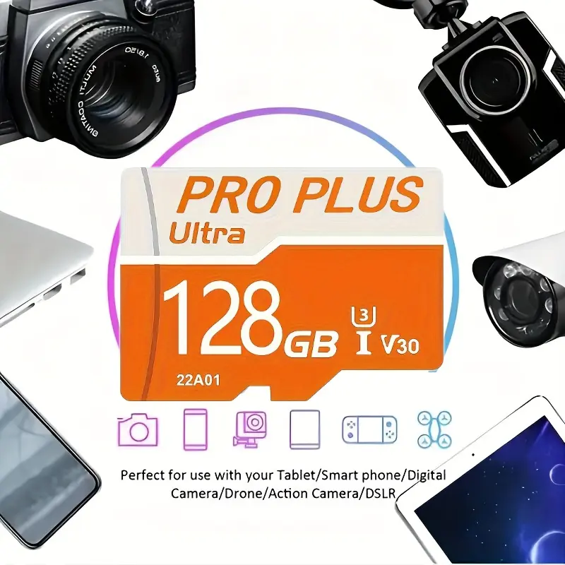 256gb 마이크로sdxc 카드 스마트폰 태블릿 카메라용 고속 Tf 플래시 메모리 Pro Plus Ultra V30