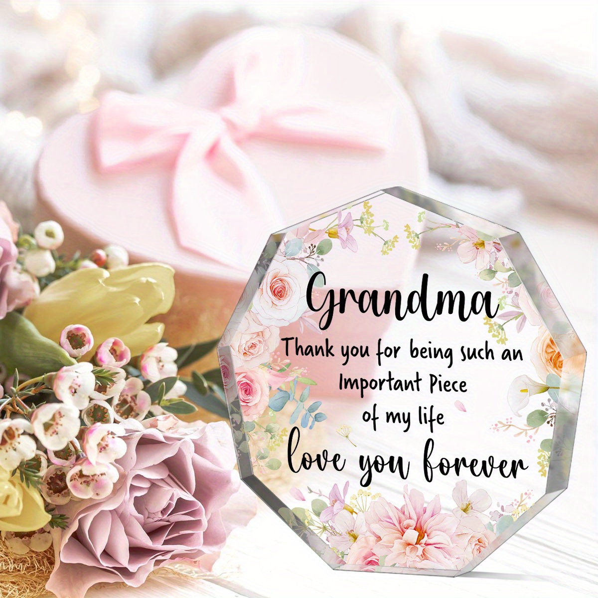 Cherished Grandma Appreciation Acrylic Plaque - Perfect Christmas ...