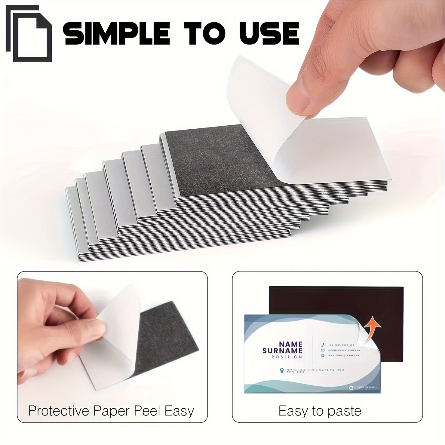 Magnetic Sheets Adhesive Backing In Quantities 20/30/50 Cut - Temu ...