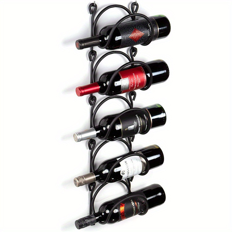 Space-saving Wrought Iron Towel & Wine Rack Set With Easy Installation ...