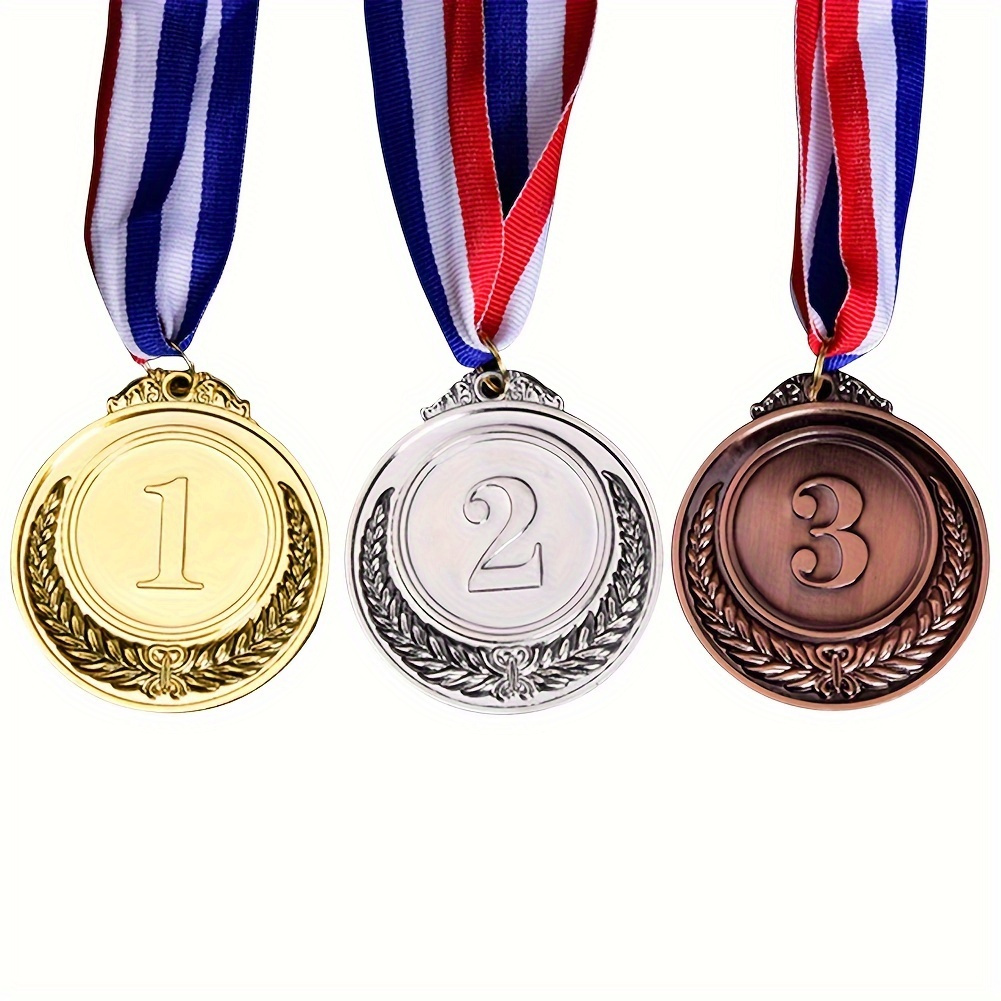 Zinc Alloy Sports Medals Ribbons Award Medals 1st 2nd 3rd - Temu Australia