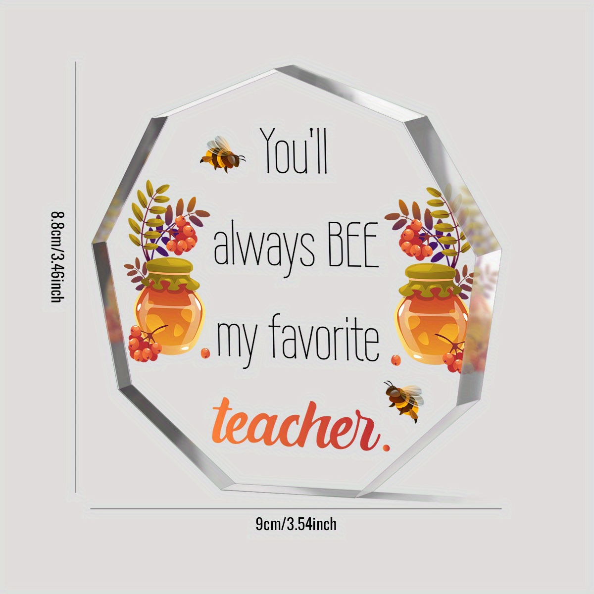 Versatile Acrylic Teacher Appreciation Plaque - Perfect For Graduation ...